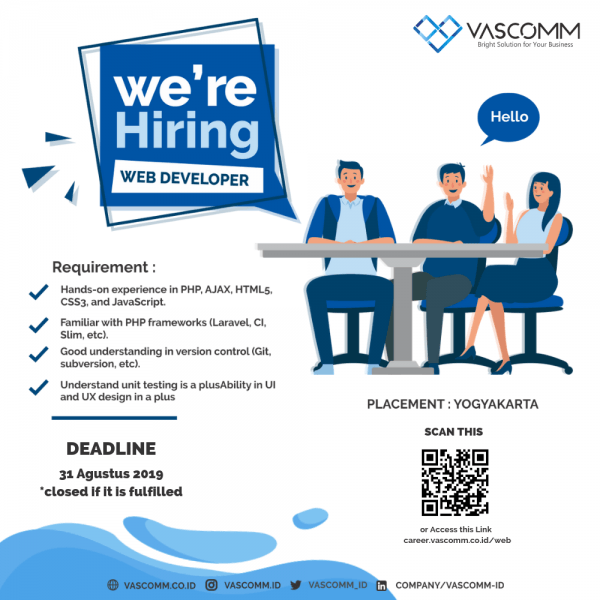 Lowongan Kerja Web Developer - Back End Developer - Graphics Designer ...