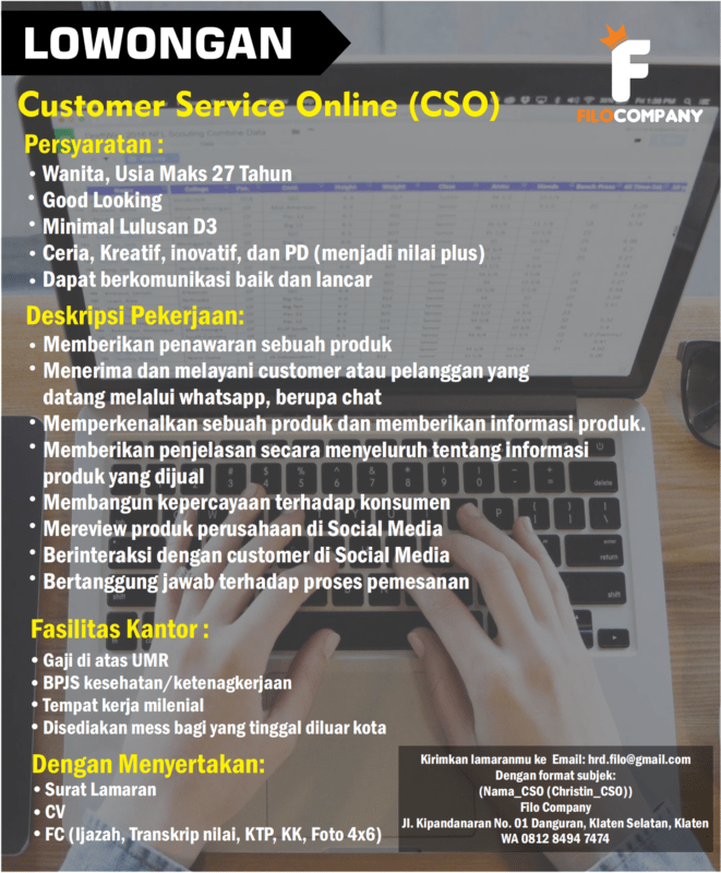 Lowongan Kerja Social Media Management (SMM) - Customer Service Online ...