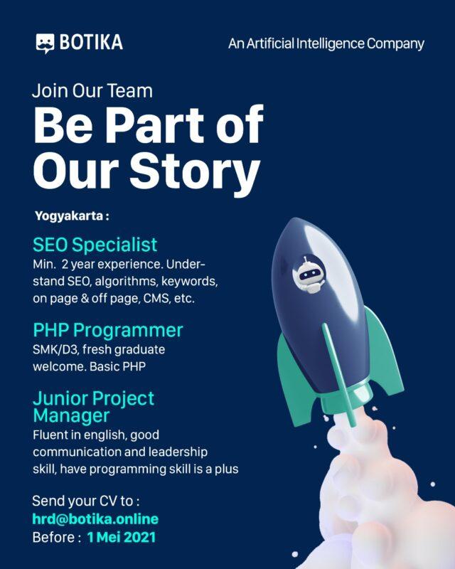 Lowongan Kerja Seo Specialist - PHP Programmer - Junior Project Manager ...