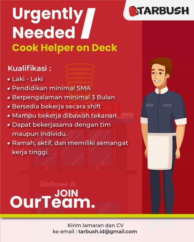 Lowongan Kerja Kitchen Crew - Cook Helper on Deck - Waiters - Cleaning ...