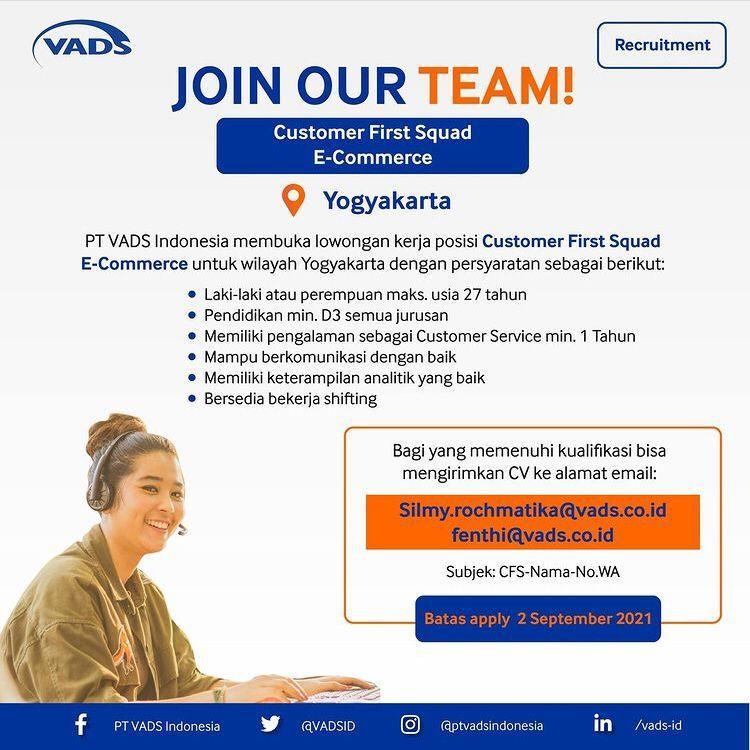 Lowongan Kerja Customer First Squad E Commerce - Telemarketing Officer ...