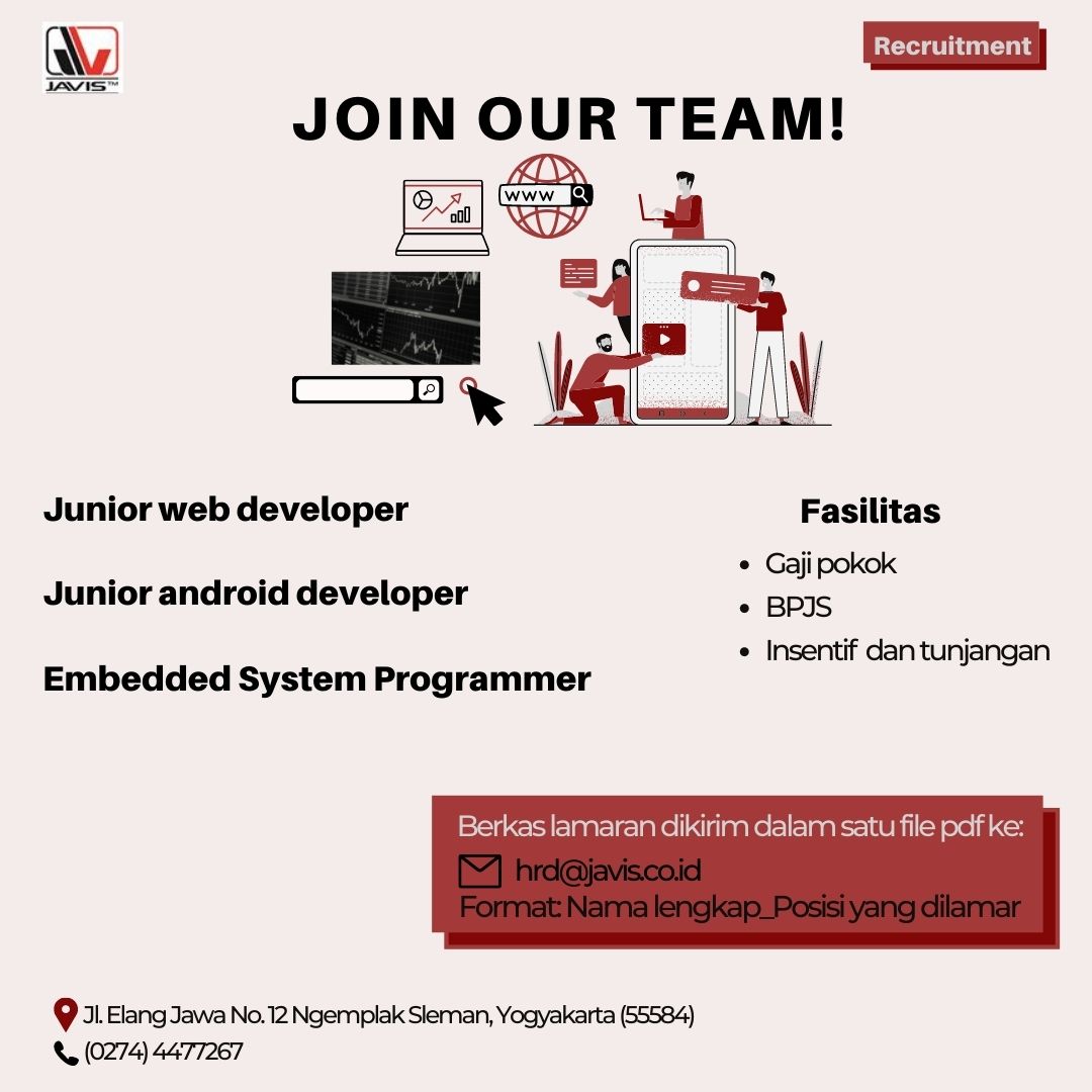 Lowongan Kerja Junior Web Developer - Junior Android Developer ...