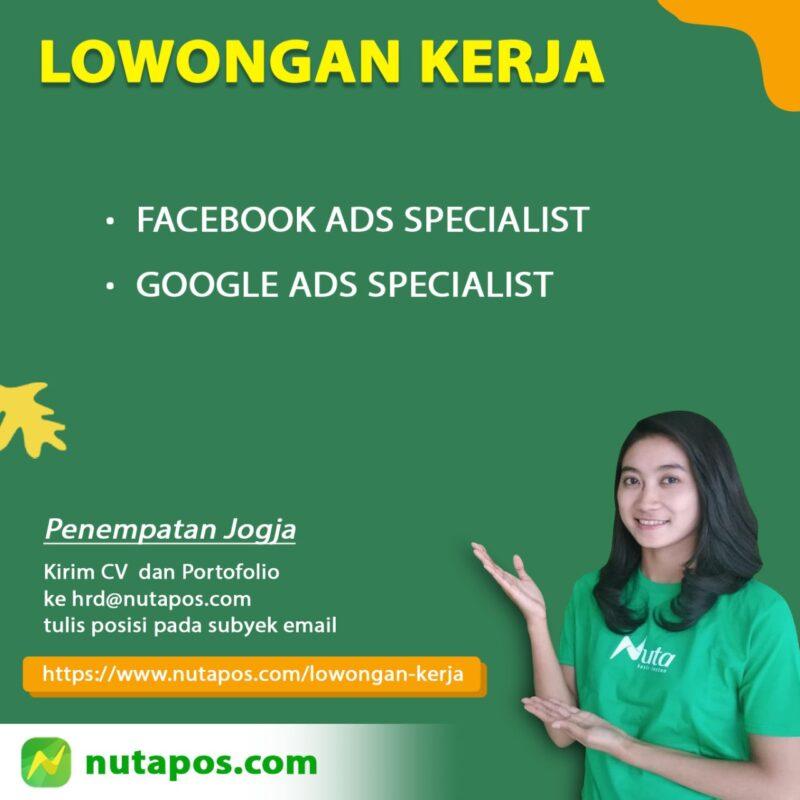 Lowongan Kerja Facebook Ads Specialist - Google Ads Specialist di PT ...