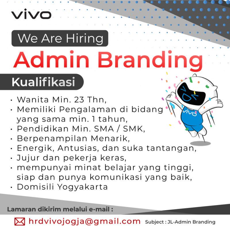 Lowongan Kerja Admin Branding - Promotor - Teknisi Smartphone di PT. Zhi Sheng Indonesia (VIVO ...