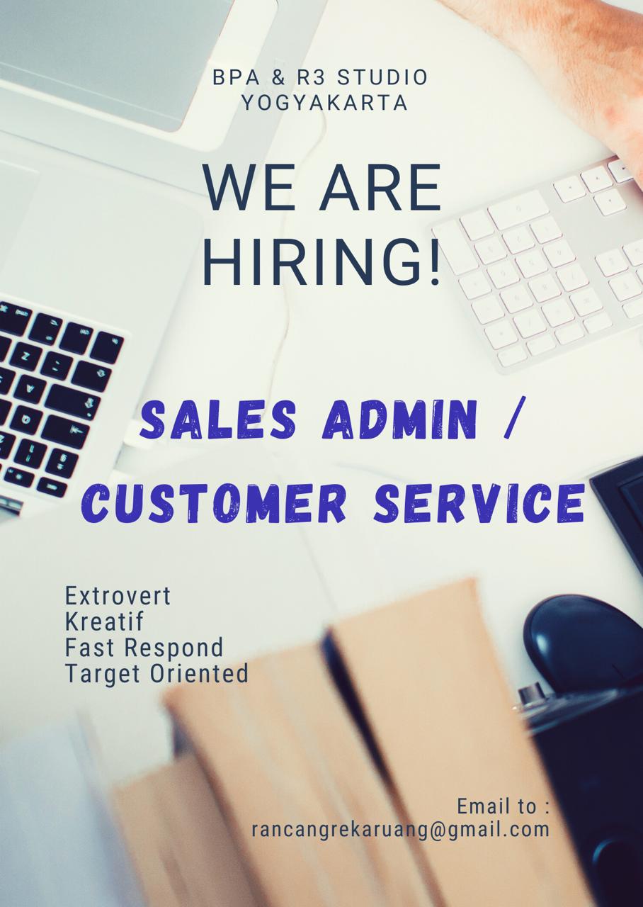 Lowongan Kerja Admin Sales / Customer Service di Rancang Reka Ruang ...