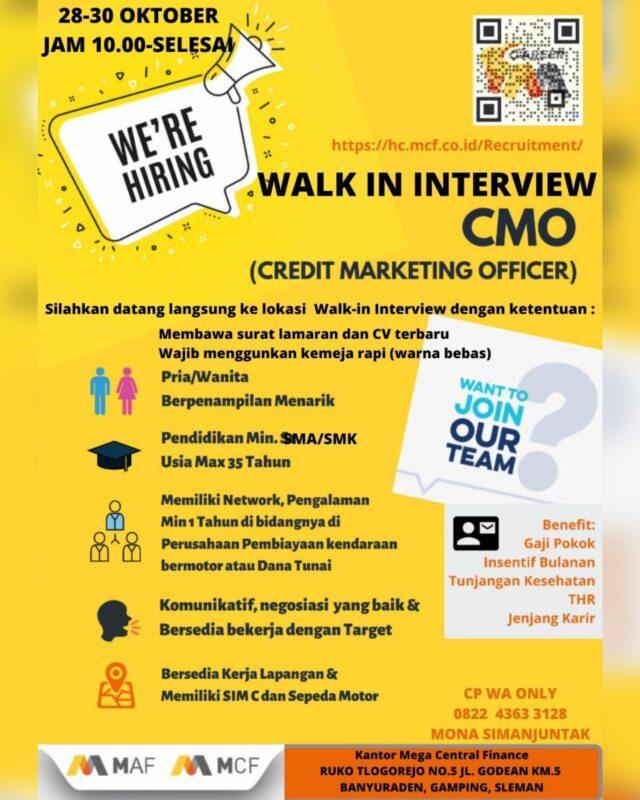 Lowongan Kerja Credit Marketing Officer di Mega Central Mega Auto ...