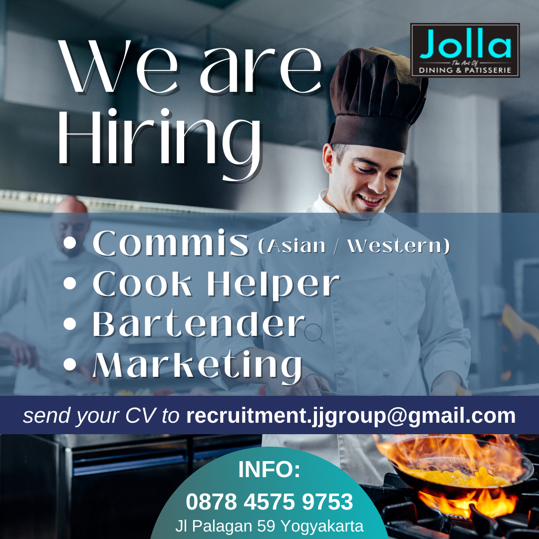 Lowongan Kerja Cook - Commis Western - Commis Asian - Cook Helper ...