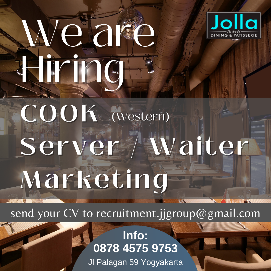 Lowongan Kerja Cook - Western Commis - Server - Waiter - Marketing di ...