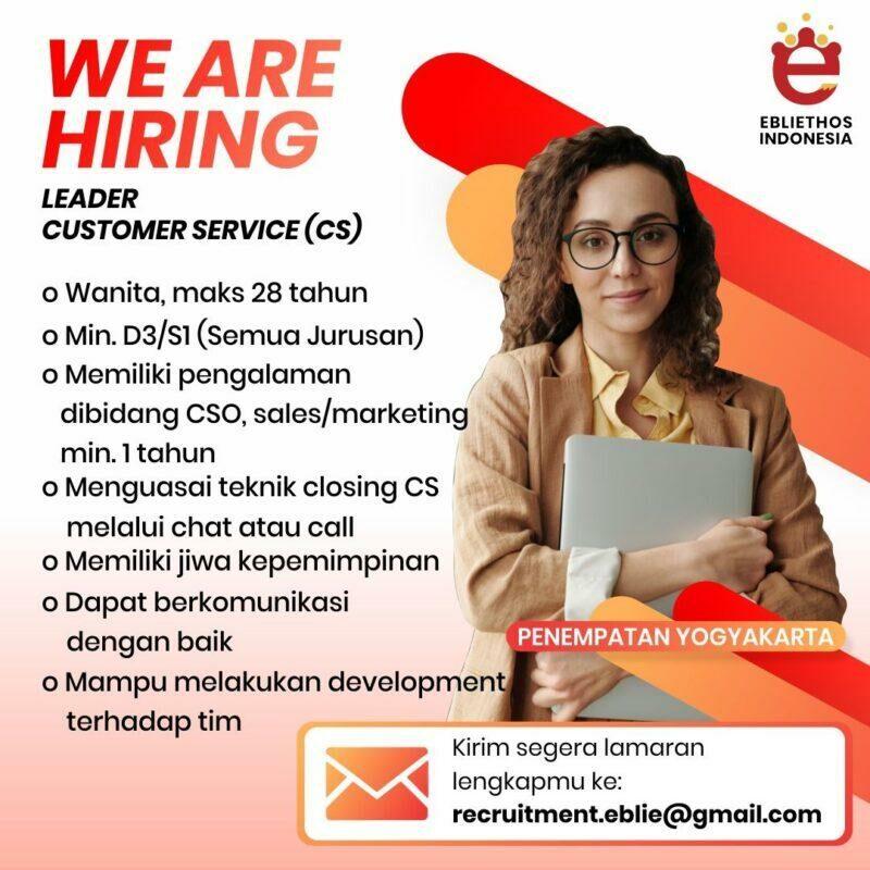 Lowongan Kerja Leader Customer Service - Advertiser Internship ...