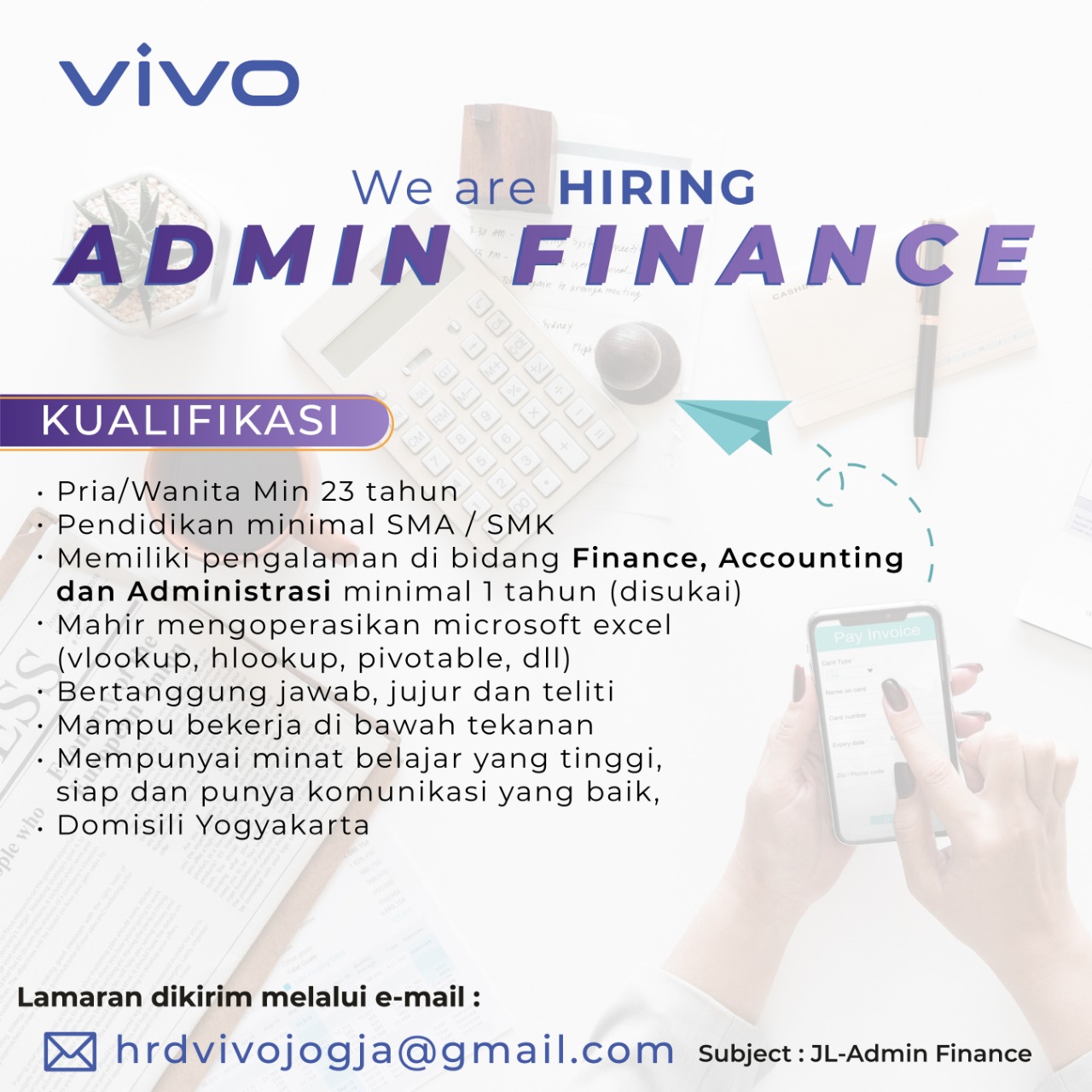 Lowongan Kerja Admin Finance - Promotor di PT. Zhi Sheng Indonesia ...