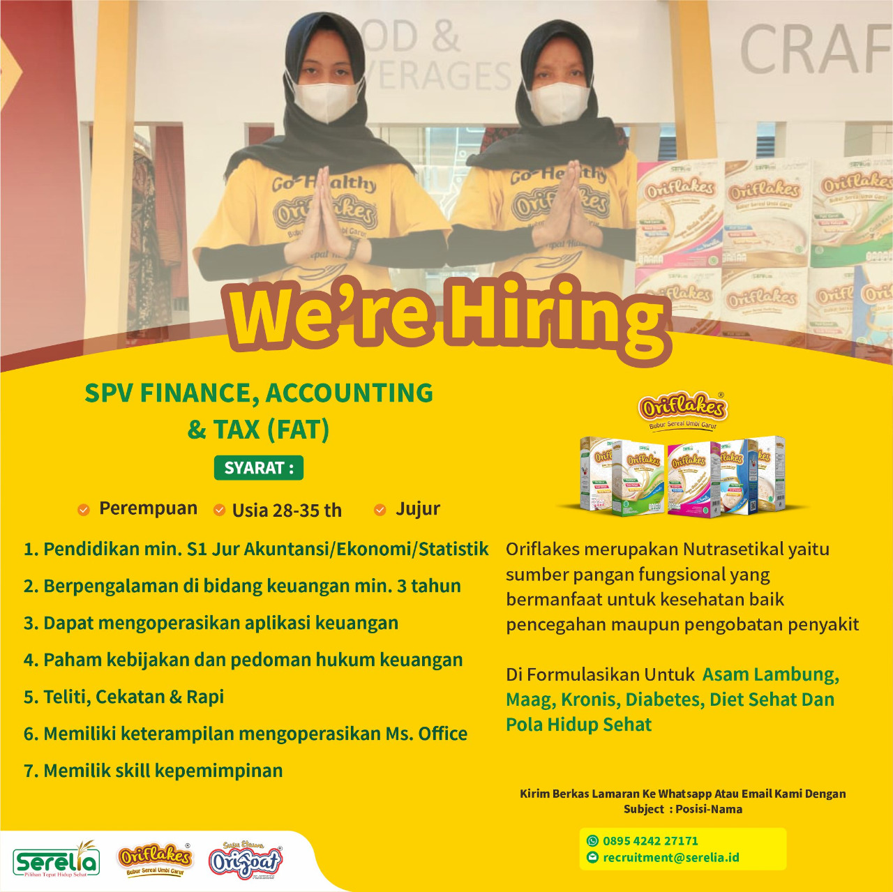 Lowongan Kerja SPV Finance Accounting Tax - Sales & Marketing ...