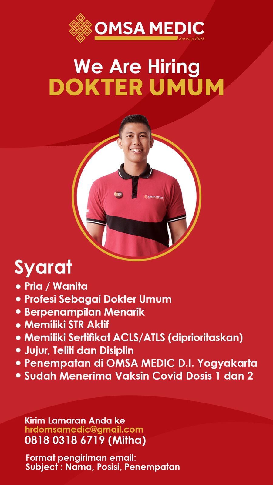 Lowongan Kerja Dokter Umum - Perawat di OMSA Medic - LokerJogja.ID