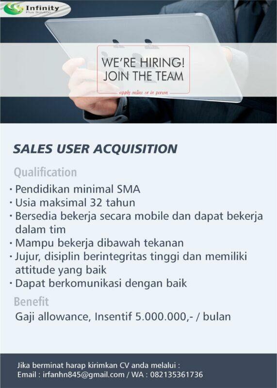 Lowongan Kerja Sales Acquisition di PT. Infinity Plus Solution ...