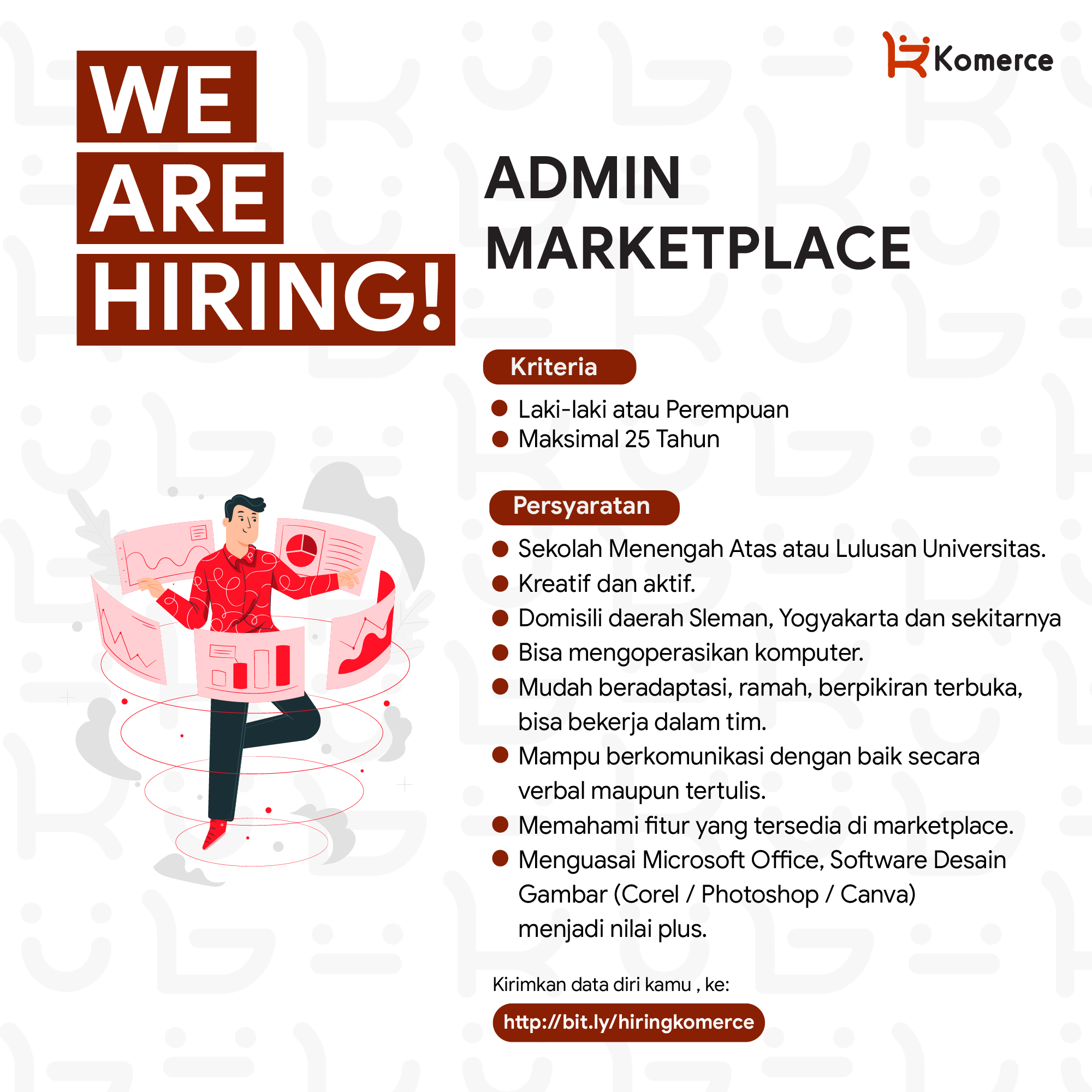 Lowongan Kerja Admin Marketplace di Komerce - LokerJogja.ID