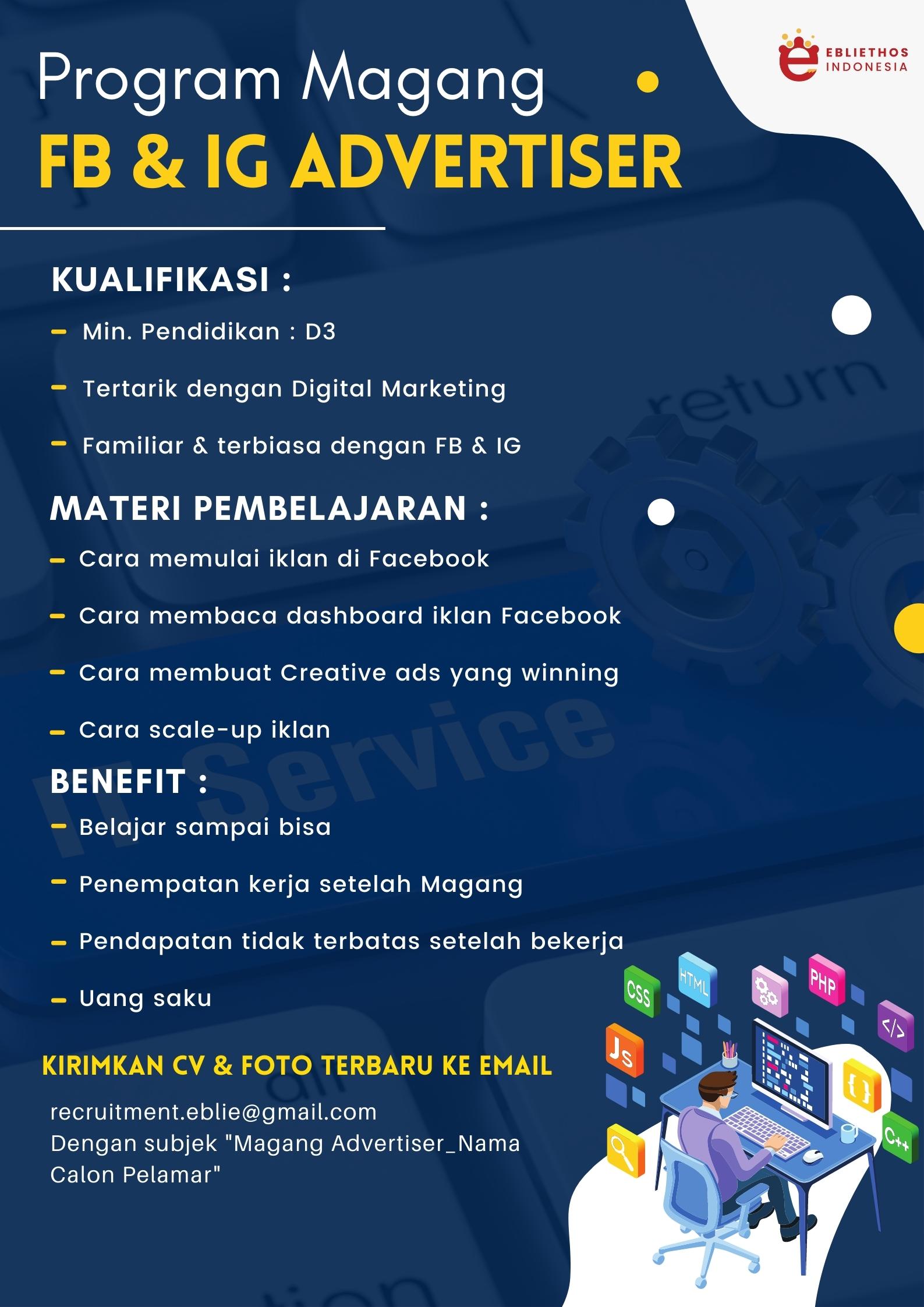 Lowongan Kerja Internship Advertiser - Customer Relationship Management ...