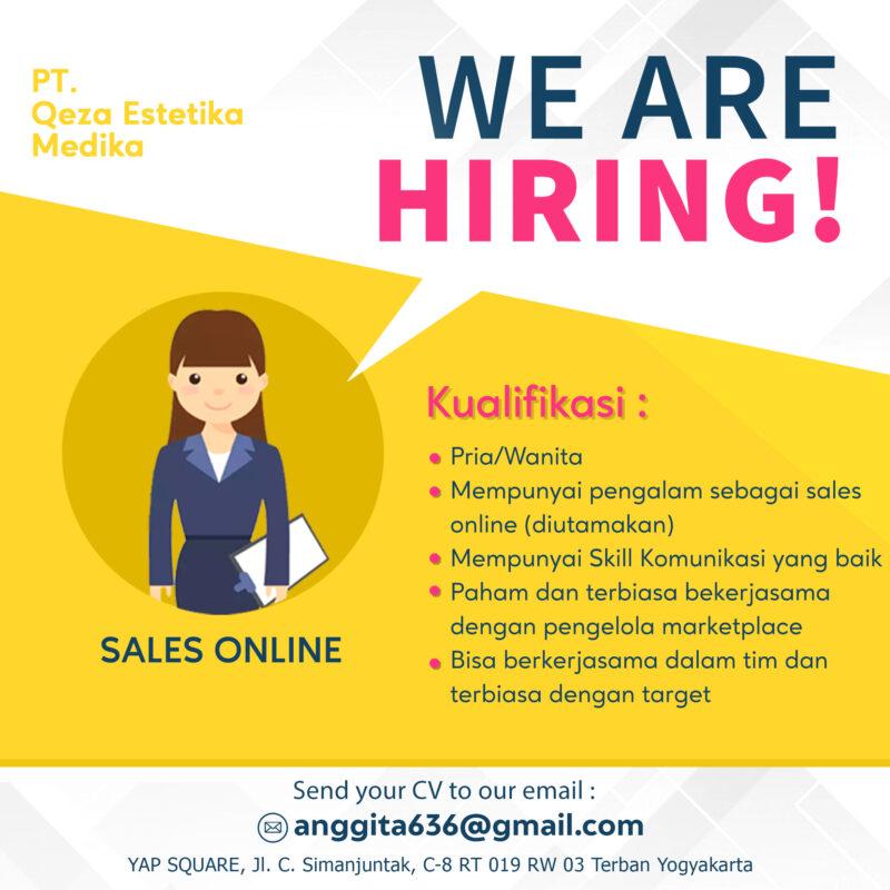 Lowongan Kerja Sales Online di PT. Qeza Estetika Medika - LokerJogja.ID