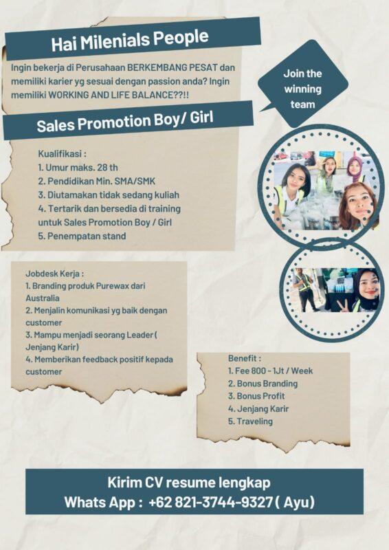 Lowongan Kerja SPG / SPB di PT. Muda Berkaya Advertising - LokerJogja.ID