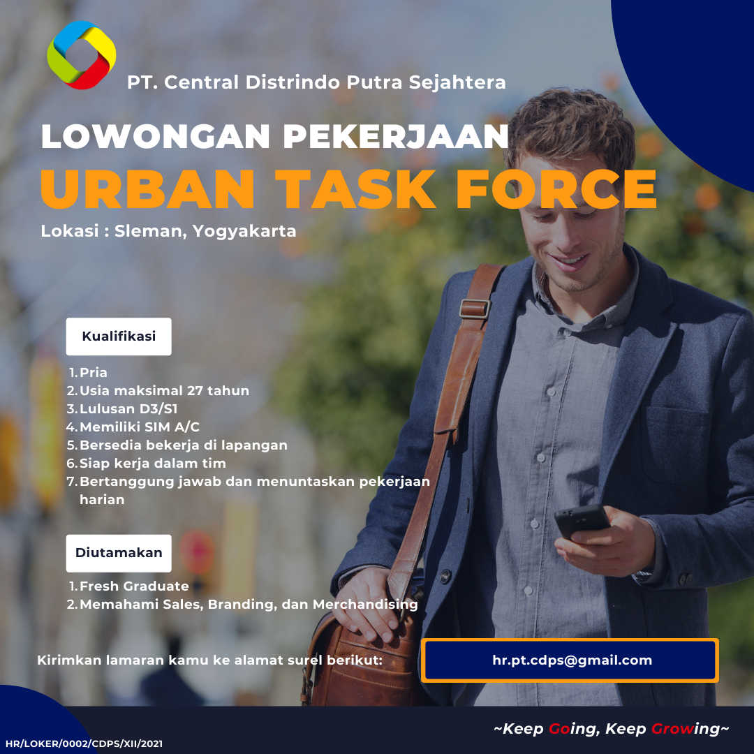 Lowongan Kerja Urban Task Force di PT. Central Distrindo Putra ...