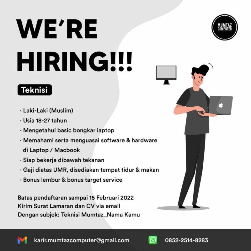 Lowongan Kerja Teknisi - Admin Konten TikTok di Mumtaz Computer - LokerJogja.ID