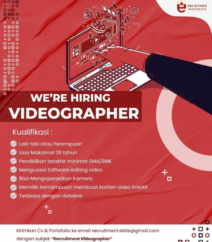 Lowongan Kerja Videographer - Desain Grafis & Multimedia di Ebliethos ...