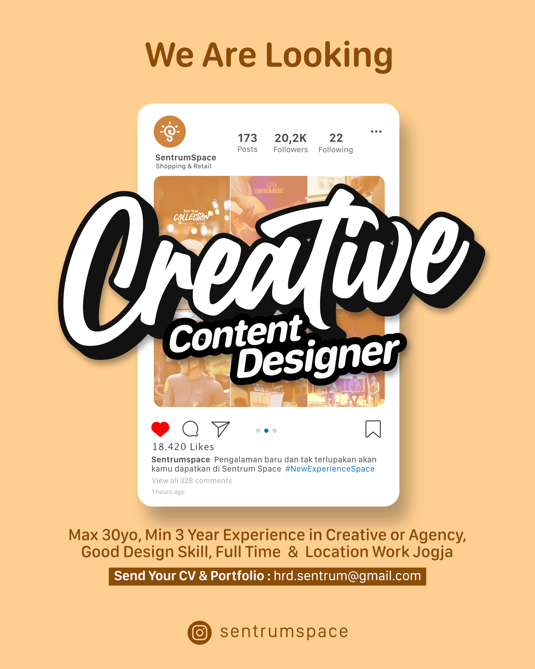 Lowongan Kerja Creative Content Designer di Sentrum Space - LokerJogja.ID Lowongan Kerja Creative Content Designer di Sentrum Space - LokerJogja.ID