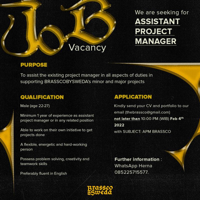 Lowongan Kerja Assistant Project Manager di Sweda Group - LokerJogja.ID