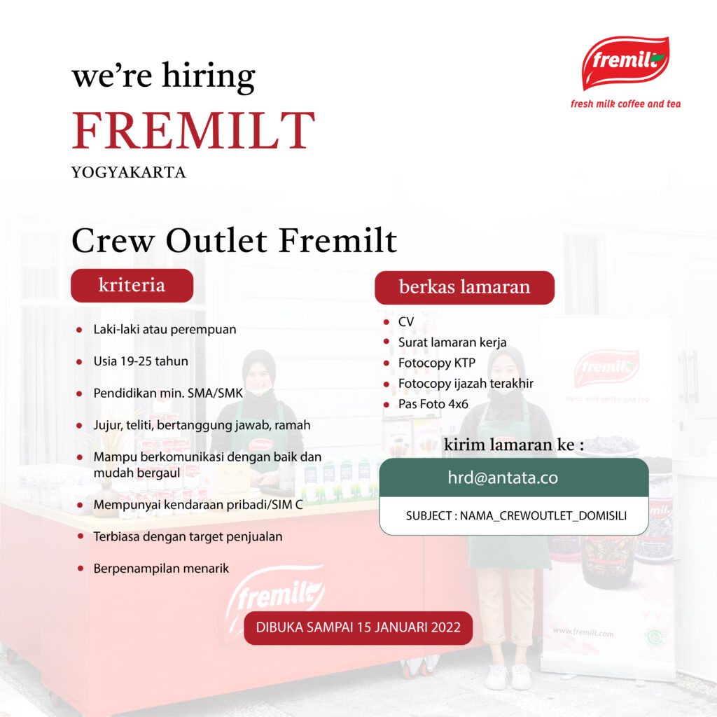 Lowongan Kerja Crew Outlet - Supervisor di CV. Antata - LokerJogja.ID