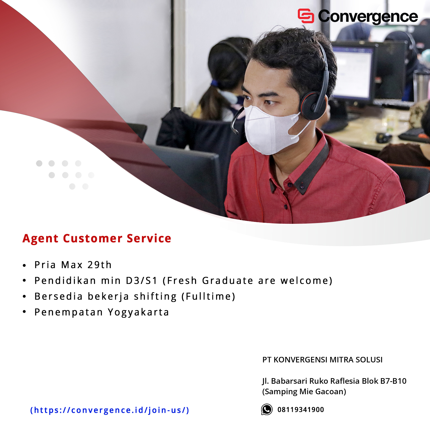 Lowongan Kerja Customer Service - Telemarketing - Desk Collection di PT ...