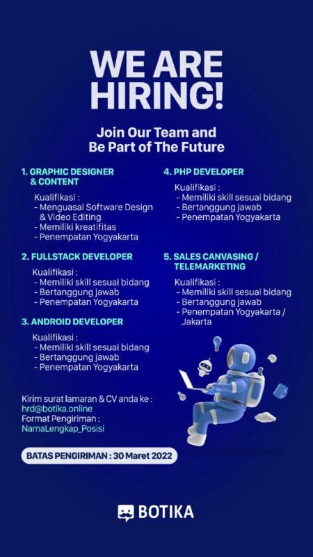 Lowongan Kerja Graphic Designer & Content - Fullstack Developer ...