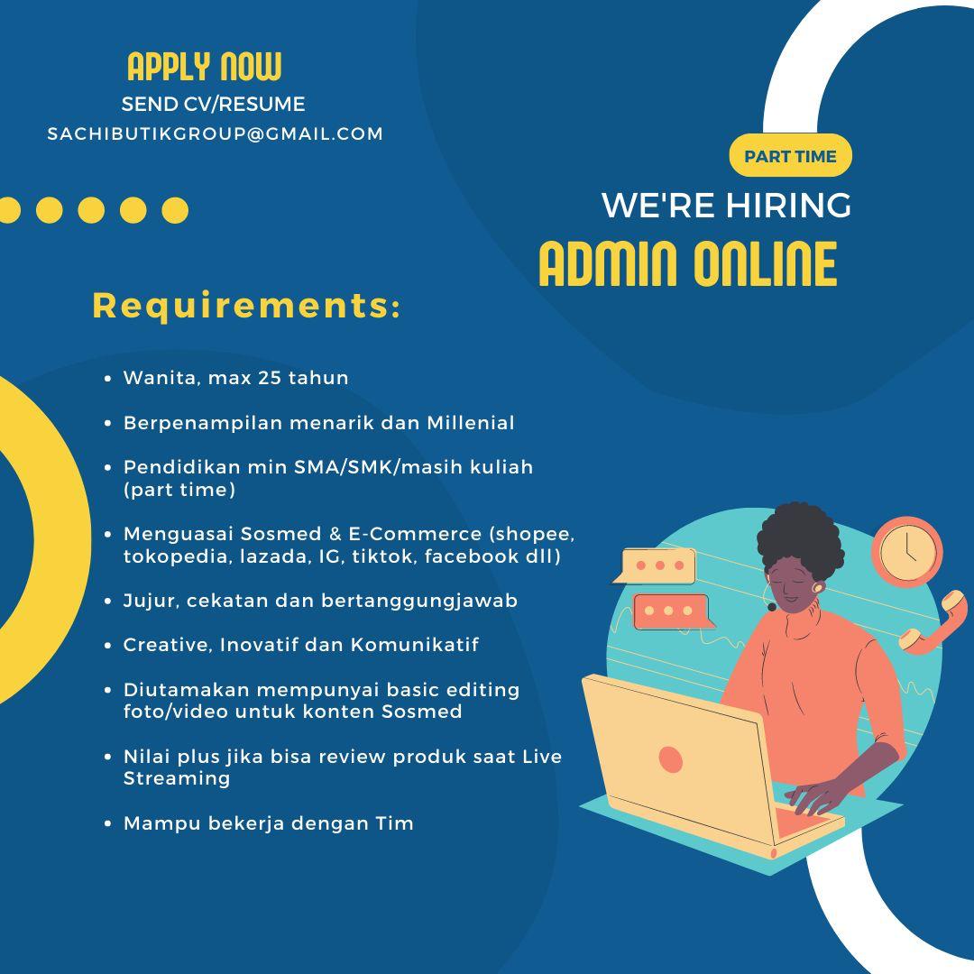 Lowongan Kerja Admin Online di Sachi Butik - LokerJogja.ID
