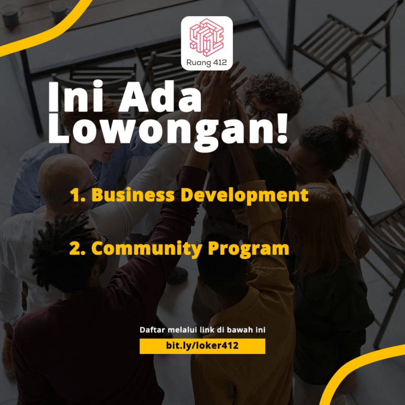 Lowongan Kerja Business Development - Community & Program di Ruang 412 ...