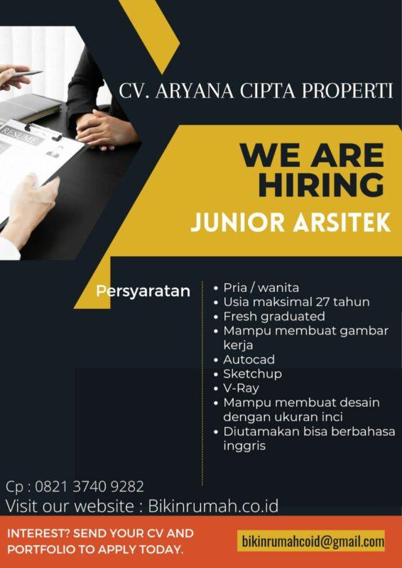 Lowongan Kerja Junior Arsitek di CV. Aryana Cipta Properti - LokerJogja.ID