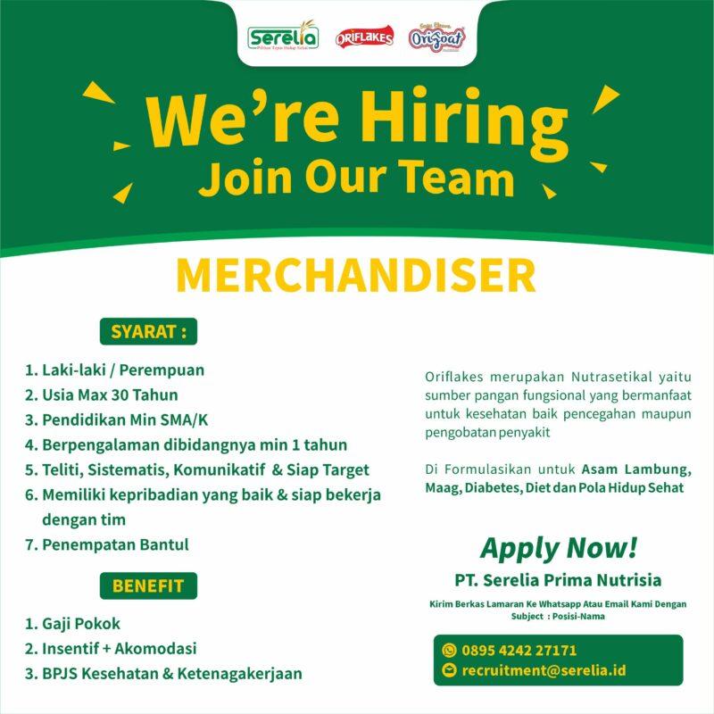 Lowongan Kerja Merchandiser di Serelia - LokerJogja.ID