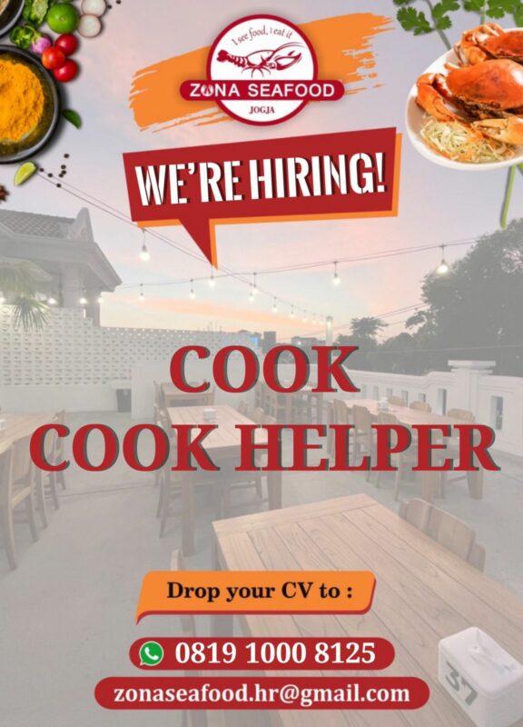 Lowongan Kerja Cook - Cook Helper di Zona Seafood - LokerJogja.ID