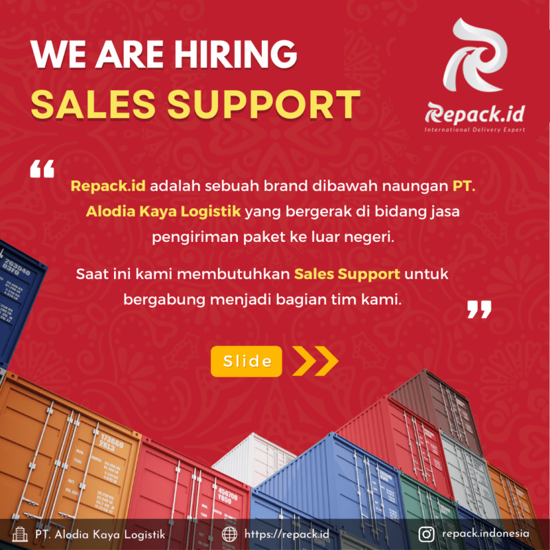 Lowongan Kerja Sales Support di Repack.id (PT. Alodia Kaya Logistik ...