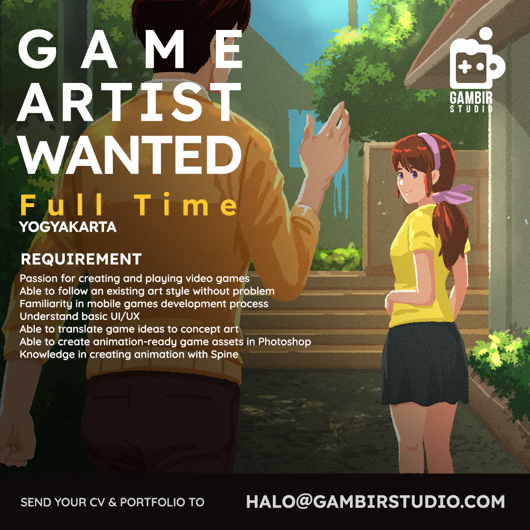 Lowongan Kerja 2D Illustrator Game di Gambir Studio - LokerJogja.ID