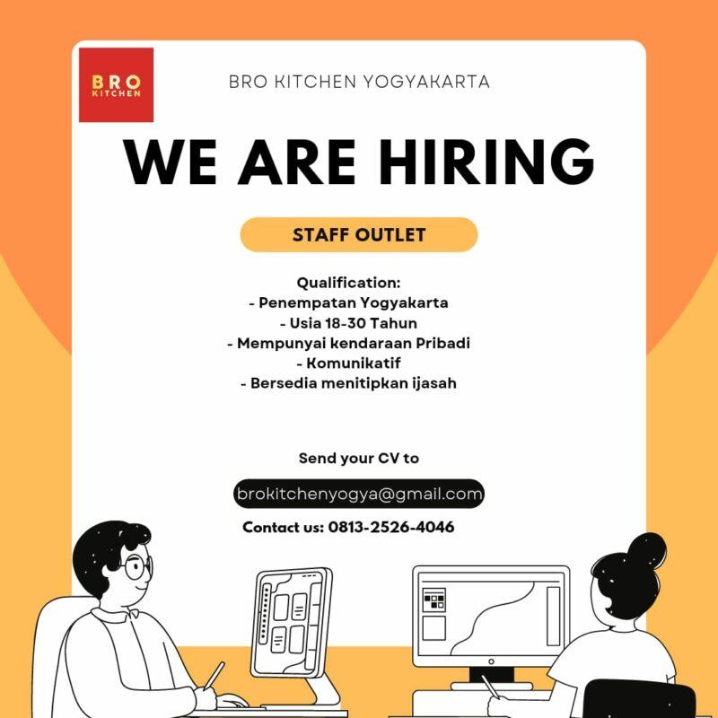 Lowongan Kerja Staff Outlet Cabang Seturan di Bro Kitchen - LokerJogja.ID