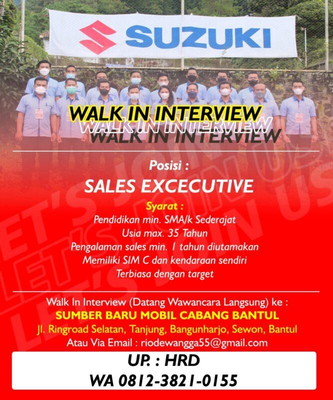 Lowongan Kerja Sales Executive di Sumber Baru Mobil Cabang Bantul ...