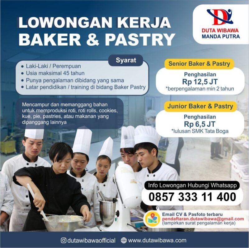 Lowongan Kerja Baker & Pastry - Crew Restaurant - Housekeping - Front ...