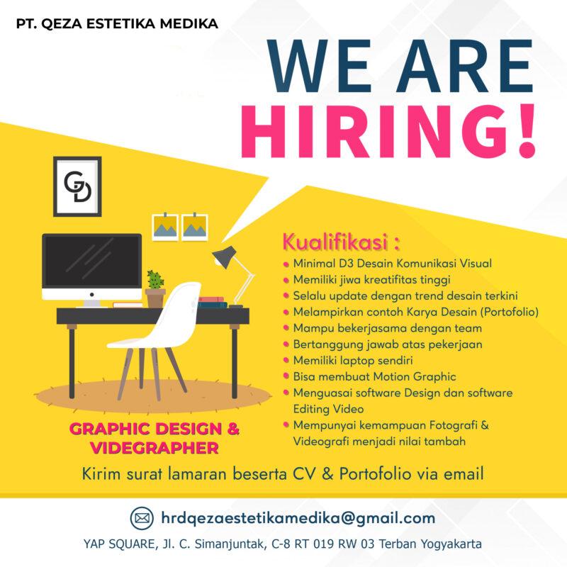 Lowongan Kerja Graphic Design & Videographer - Specialist Content Creator di PT. Qeza Estetika ...