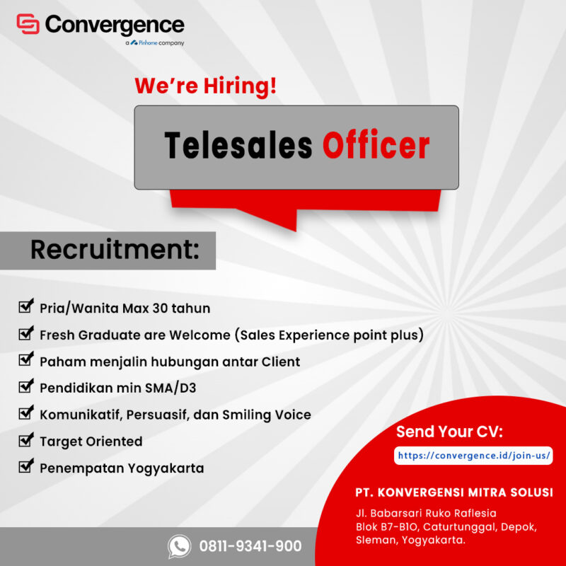 Lowongan Kerja Telesales Officer - Agent Desk Collection - Agent ...