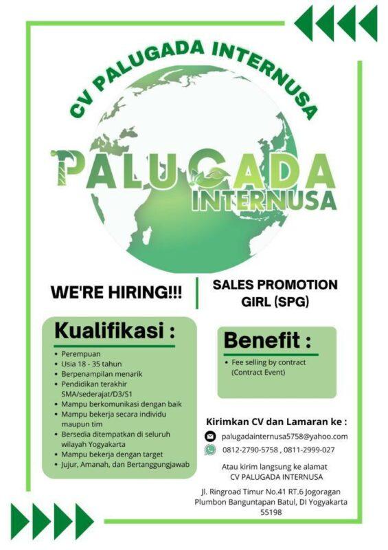 Lowongan Kerja Sales Promotion Girl (SPG) di CV. Palugada Internusa ...