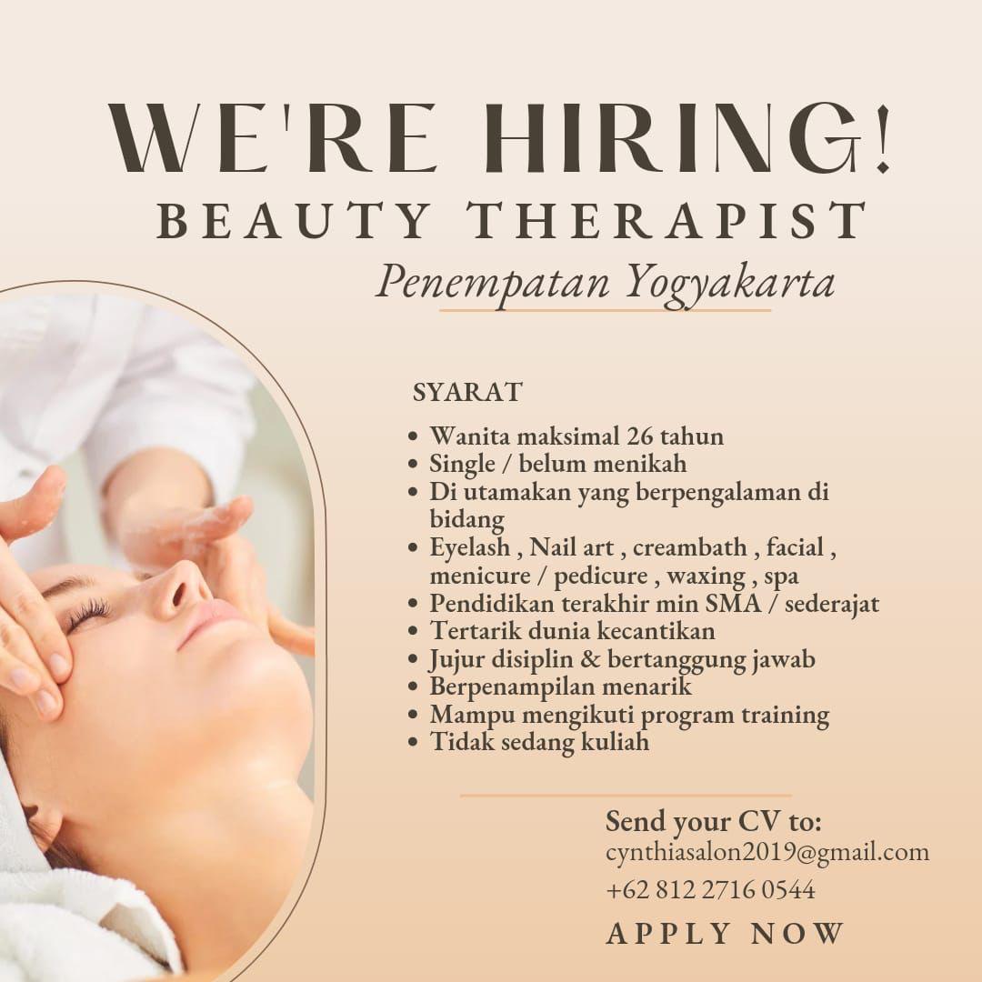 Lowongan Kerja Beauty Therapist di Cynthia Salon - LokerJogja.ID