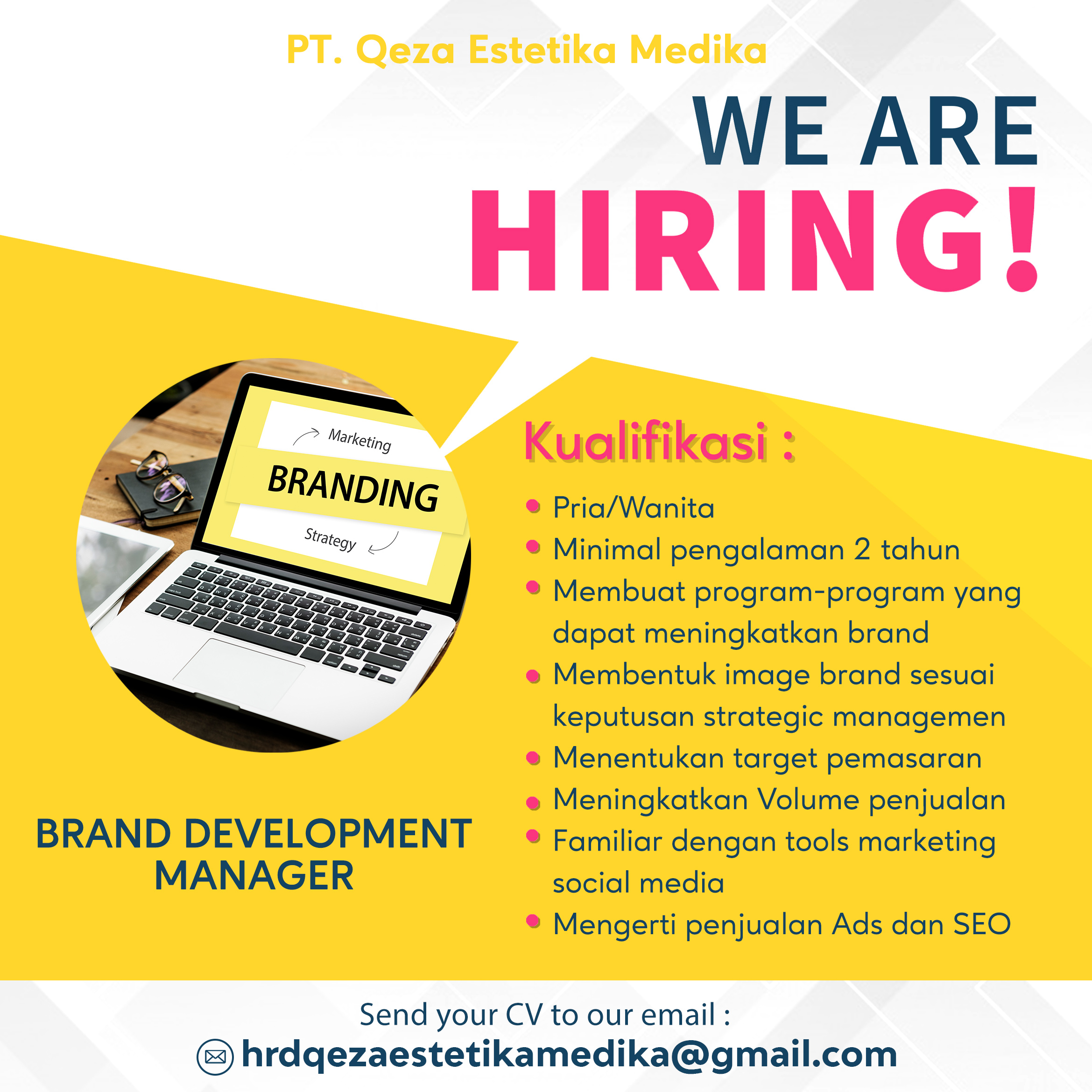 Lowongan Kerja Brand Development Manager di PT. Qeza Estetika Medika ... Lowongan Kerja Brand Development Manager di PT. Qeza Estetika Medika ...