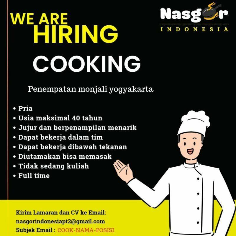 Lowongan Kerja Cooking di Nasgor Indonesia - LokerJogja.ID