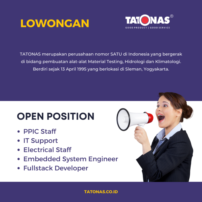 Lowongan Kerja PPIC Staff - Embedded System Engineer - IT Support ...