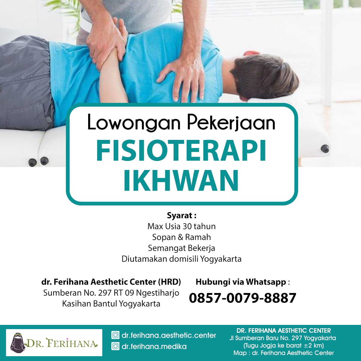 Lowongan Kerja Fisioterapis Ikhwan - Akupunkturis Ikhwan di Klinik ...