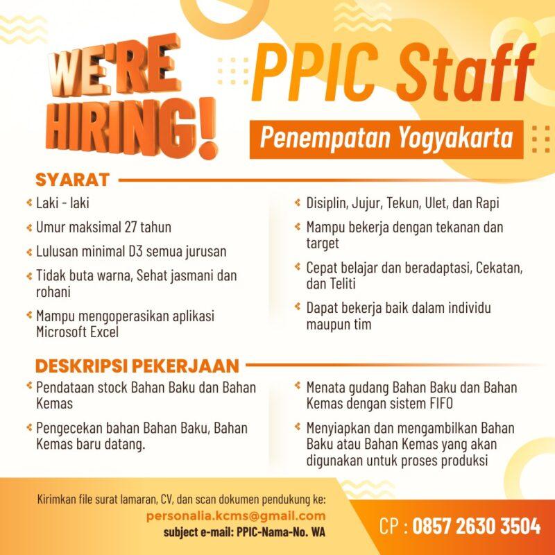 Lowongan Kerja PPIC - Staff QC - Content Creator - Copywriter - Talent Untuk Host Live di ...