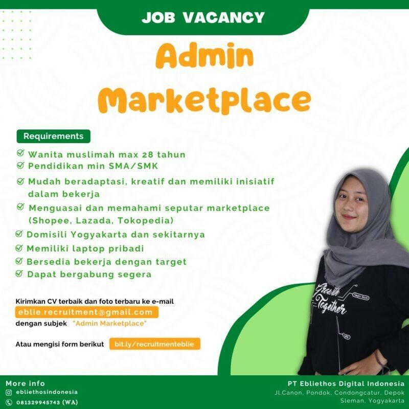 Lowongan Kerja Admin Marketplace - Desain Grafis Multimedia ...