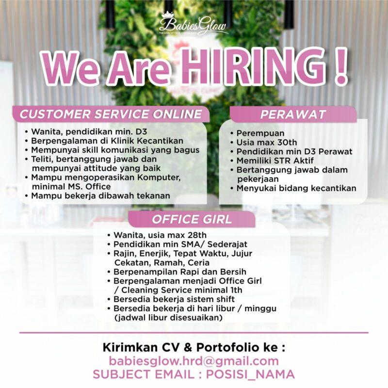Lowongan Kerja Customer Service Online - Perawat - Office Girl di Babies Glow - LokerJogja.ID